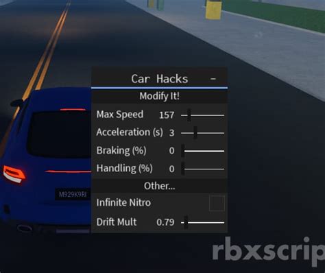 Driving Simulator Max Speed Infinite Nitro Breaking Scripts Rbxscript
