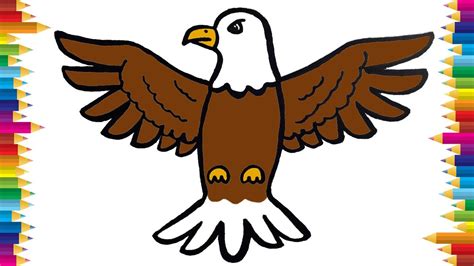 How To Draw An Eagle Easy How To Draw A Bald Eagle Flying Easy Step By