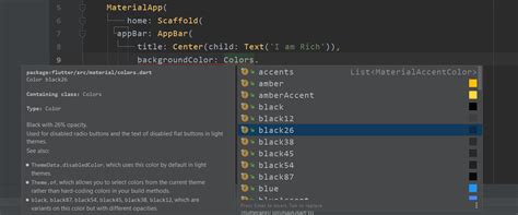 Flutter Android Studio Color Palette Not Showing Stack Overflow