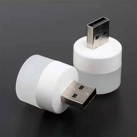 미니 Usb 램프 Led 야간 조명 Usb 플러그 램프 파워 뱅크 충전 책 조명 소형 원형 독서 눈 보호 램프