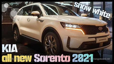 Kia Sorento Snow Pearl White Interior Exterior First Look All