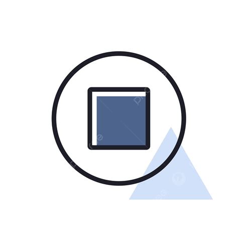 Stop Button Flat Vector Icon Sound Isolated Volume Vector Sound