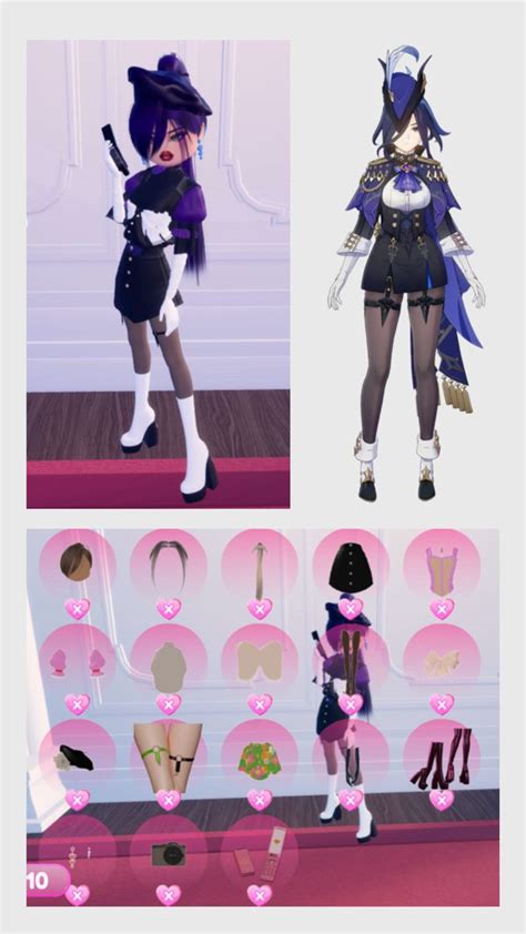 Genshin Impact Clorinde Dress To Impress Themed Outfits Fancy