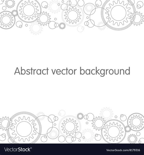 Abstract Gear Background Royalty Free Vector Image