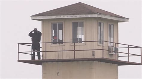 Prison Guard Tower With Rifles