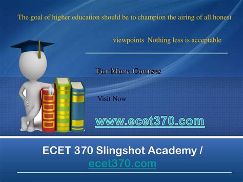 ecet 370 slingshot academy ppt download