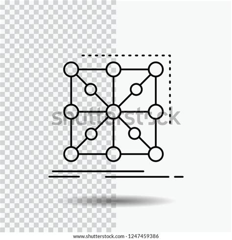 data framework app cluster complex line stock vector royalty free