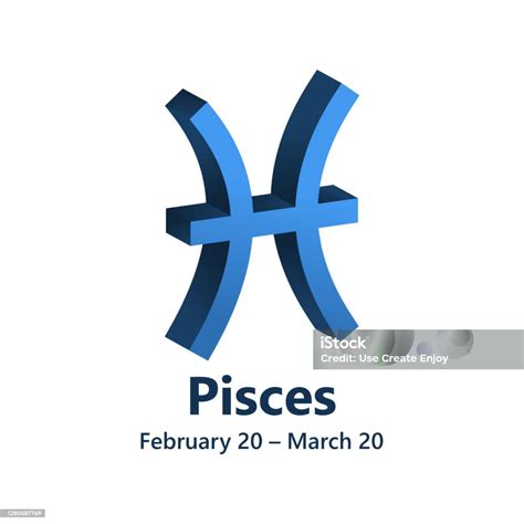 벡터 블루 물고기자리 3d 점성술 조디악 기호 0명에 대한 스톡 벡터 아트 및 기타 이미지 0명 3차원 형태 디자인 Istock