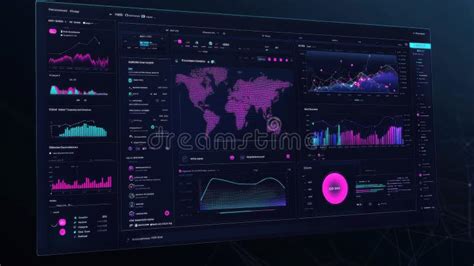 Complex Data Analytics Dashboard Showcasing Financial Insights And