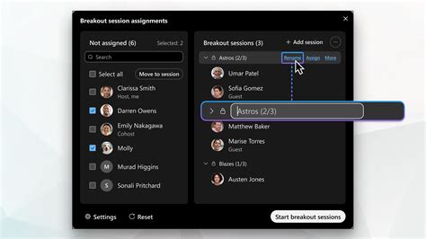 Webex Meetings Add Rename Or Delete A Breakout Session