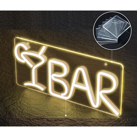Placa Letreiro Luminaria Led Neon Bar Shopee Brasil