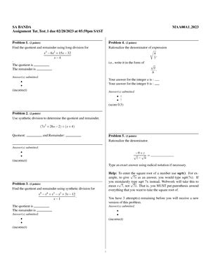 Chapter 8 Part 2 Memo TUT MEMO Chapter 8 Part 2 Tutorial Questions And Answers Both