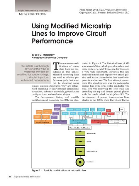 Pdf Using Modified Microstrip Lines To Improve Circuit High
