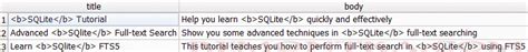 Полнотекстовый поиск в Sqlite РЕМОНТКА