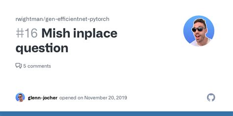 mish inplace question · issue 16 · rwightman gen efficientnet pytorch