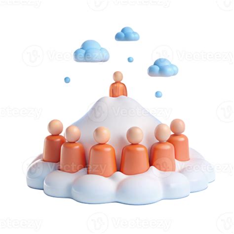 Cloud Based Collaboration A Visual Representation Of Teamwork And Shared Ideas 51326480 Png