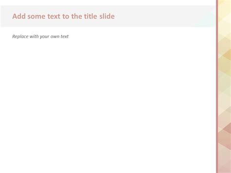 Google Slides Online Free Pastel Mint Red Gradation With Triangle Patterns