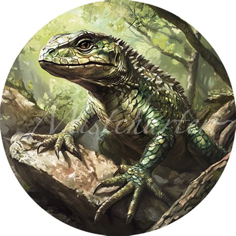 Lizard Game Tokens For Vtt And Ttrpg Mistcharter Maps