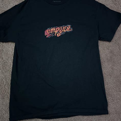 Mens Black Empyre Burning Skull Shirt Size Depop