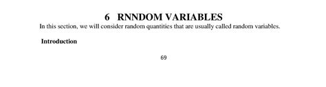 Random Variables Statistics 6 Rnndom Variables In This Section We