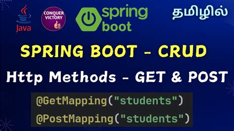 Spring Boot Crud Operation Tamil Get And Post Request Spring