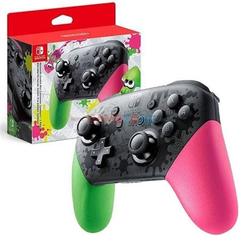 Renewed Nintendo Switch Pro Wireless Controller Splatoon 2 Edition Accelerometer Gyroscope