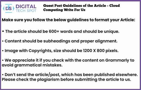 Cloud Computing Write For Us Guest Post Contribute Submit