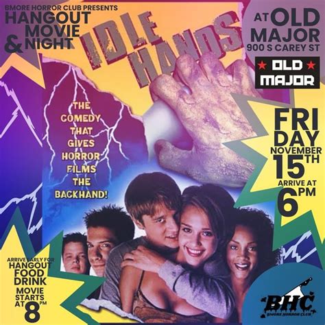 Idle Hands 1999 Old Movies Horror Films Film Posters