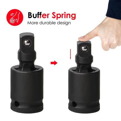 Impact Universal Joint Socket Set Impact Wobble Socket Adapters 3 8 1 2 1 4 Impact Driver