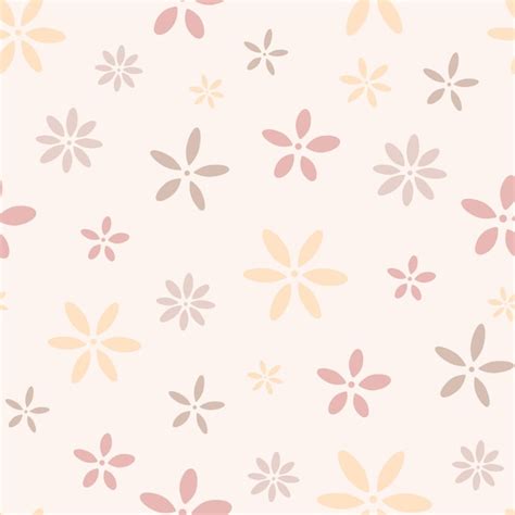 Premium Vector Cute Floral Pattern Delicate Vector Flower Background