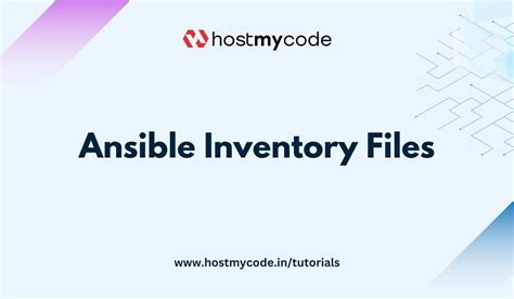 Ansible Inventory Files Static Vs Dynamic Hostmycode Hostmycode Web Hosting
