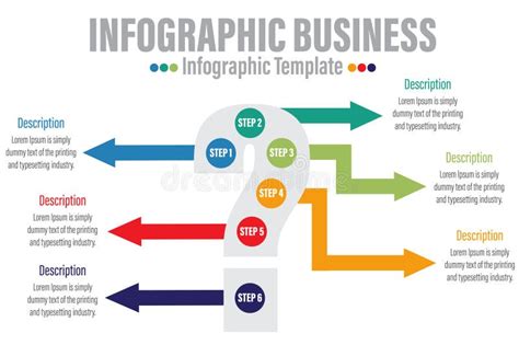 6 Steps 6 Option Modern Timeline Diagram With Progress Circle Presentation Vector Infographic