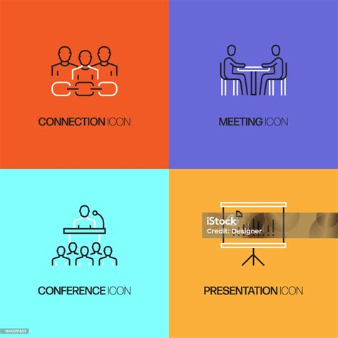 비즈니스 사람들 관련 벡터 얇은 라인 아이콘 윤곽선 기호 모음 팀워크에 대한 스톡 벡터 아트 및 기타 이미지 팀워크 개념 개발 Istock