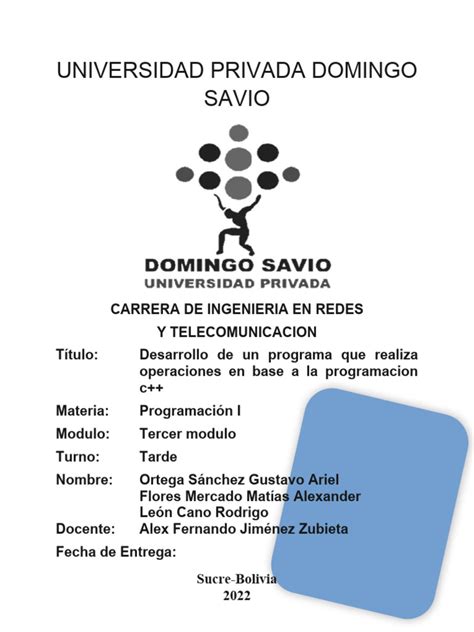Documento Proyecto Programacion Pdf Programación Programa De