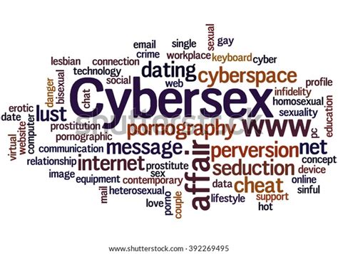 Cybersex Word Cloud Concept On White Stock Illustration 392269495 Shutterstock