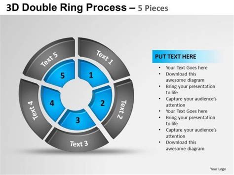 PowerPoint Slidelayout Process Double Ring Ppt Theme