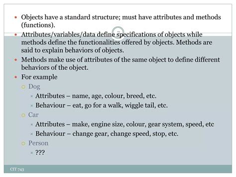 Ch1 Oop Introduction Classes And Objects Pptx Programming