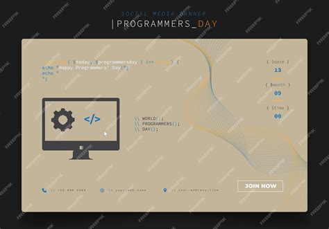 Premium Vector Banner Template In Brown Background For International