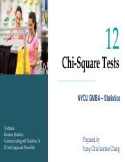 Chapter Chi Square Tests Pdf Chi Square Tests NYCU GMBA Statistics Textbook Business