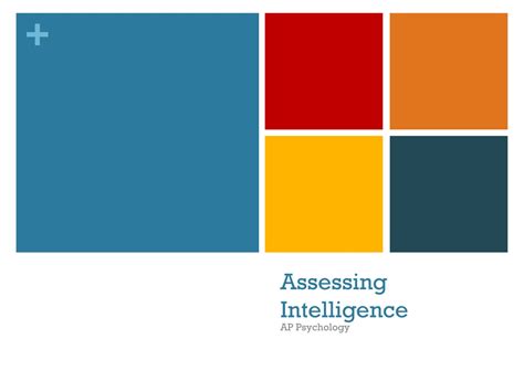 Ppt Assessing Intelligence Powerpoint Presentation Free Download