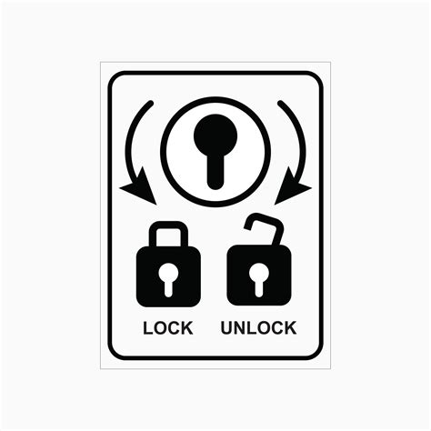 lock and unlock sign get signs