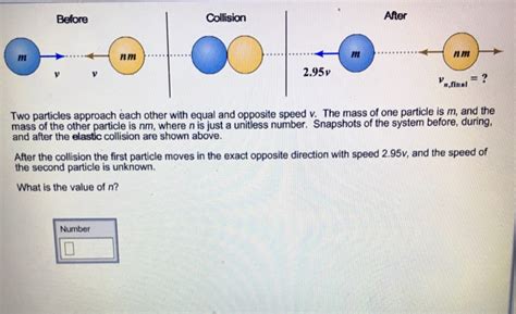 solved two particles approach each other with equal and