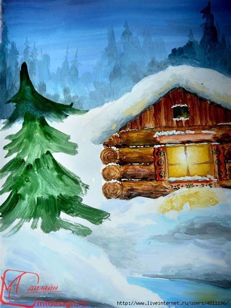 Домик зимней ночью Обсуждение на Liveinternet Российский Сервис Онлайн Дневников