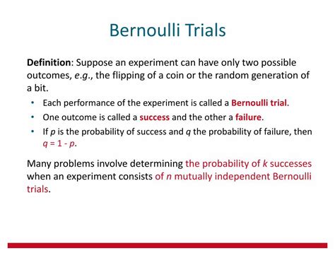 Pdf Bernoulli Trials Baruah Teaching 2018 2fa Lecs