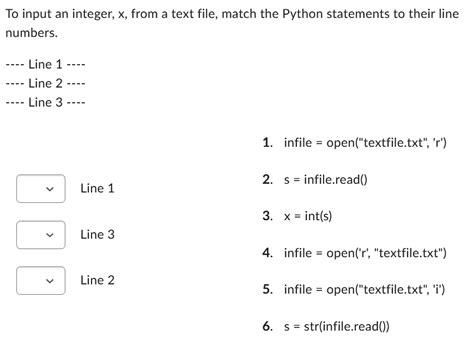 Solved To Input An Integer X From A Text File Match The Chegg Com