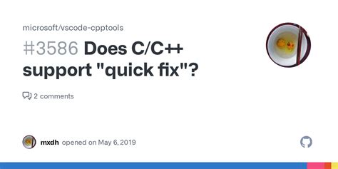 Does C C Support Quick Fix Issue 3586 Microsoft Vscode Cpptools GitHub