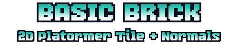 Basic Bricks 2d Platformer Tilemap Sprites By Philtacular