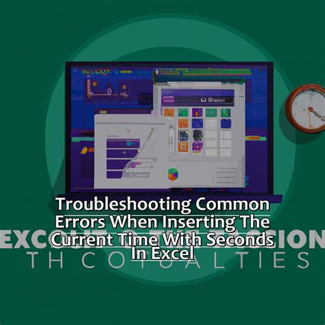 Inserting The Current Time With Seconds In Excel ManyCoders