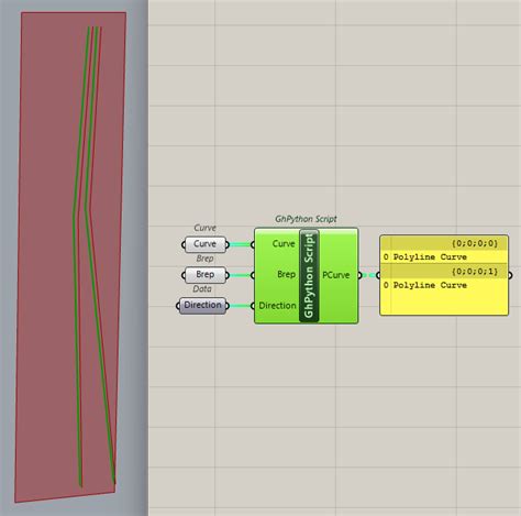project curve to surface using python grasshopper mcneel forum
