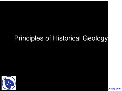 superposition paleontology lecture slides docsity